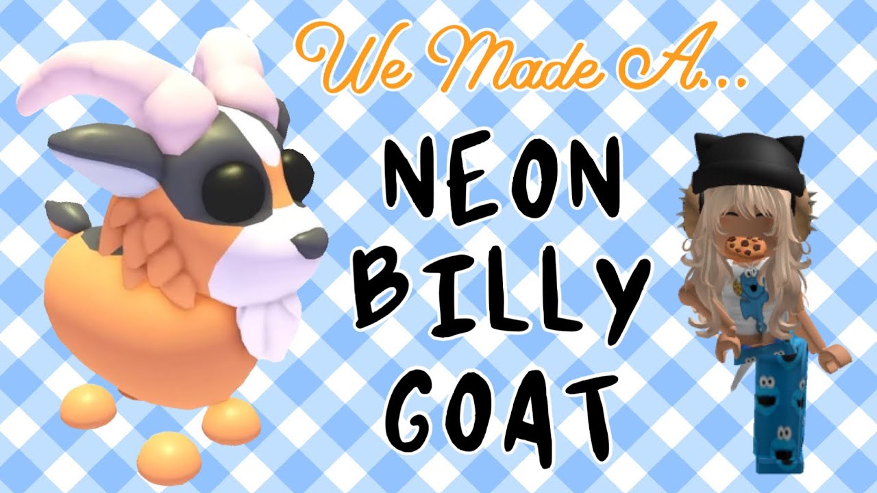 J&F Playz - Making a… NEON BILLY GOAT #adoptme #urbanegg #billygoat # ...