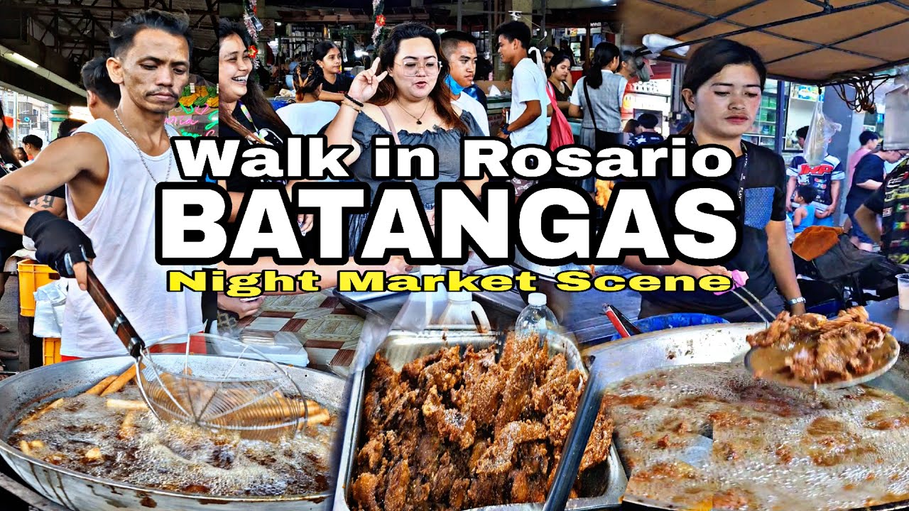 Night Market Scene from Rosario BATANGAS Philippines | Walking Tour ...