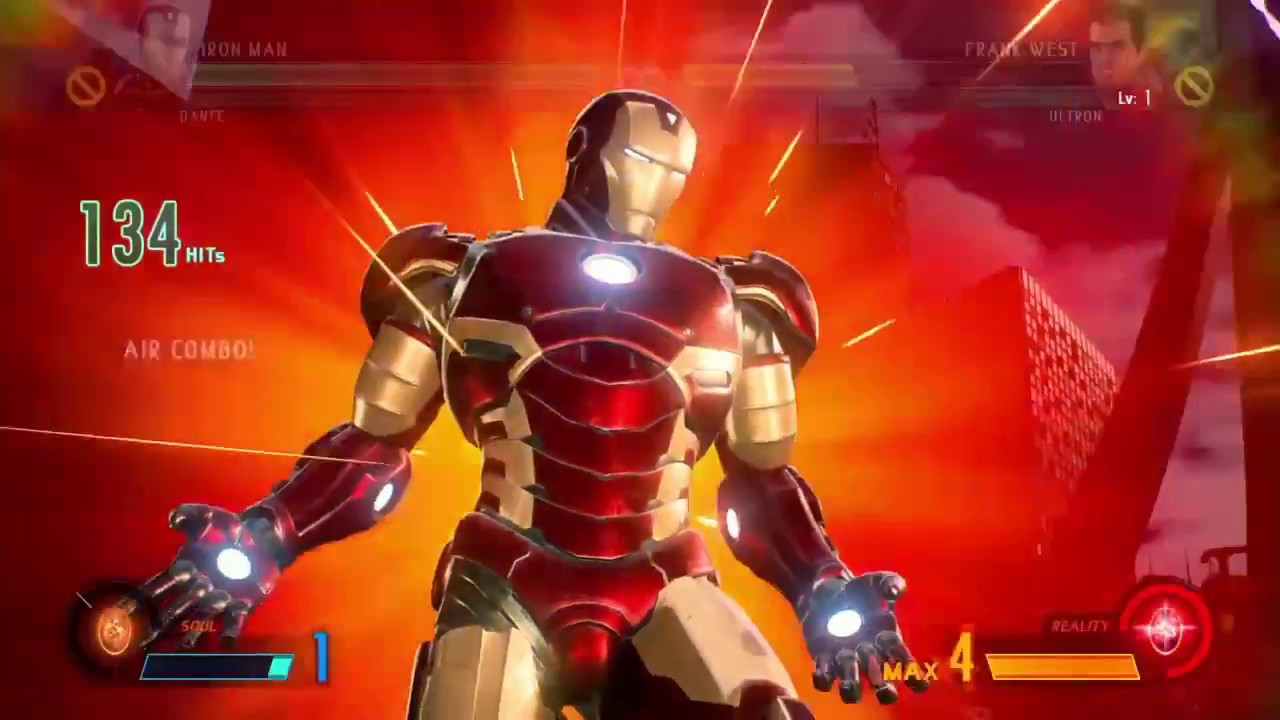 MVCI - Iron Man / Dante Soul Stone Infinity Storm Combos - YouTube