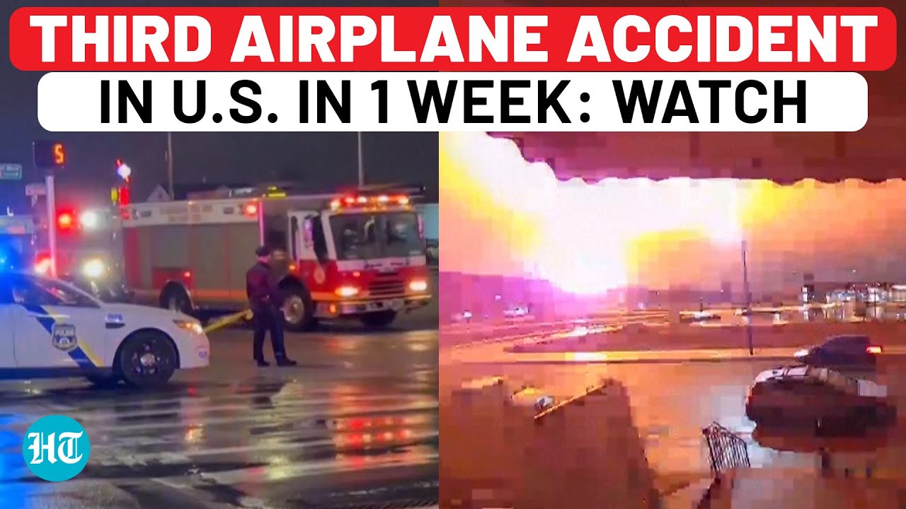 USA Shocked By 3rd Airplane Accident In 1 Week: Chicago After Washington DC, Philadelphia - YouTube