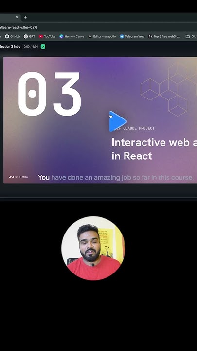 Learn react in interactively #react #coding #programming #webdevelopment #javascript #tamil ...