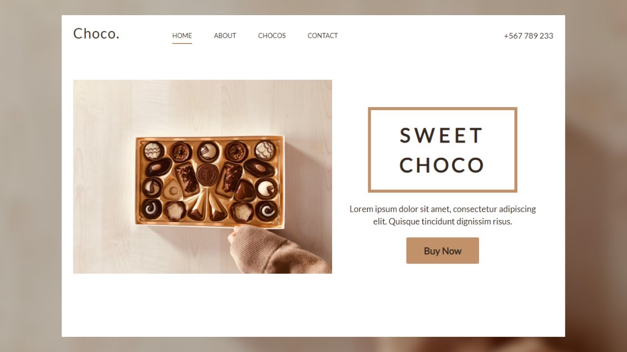 How To Make A Landing Page For Chocolate Store From Scratch Using Html And Css 2020 Youtube 7225