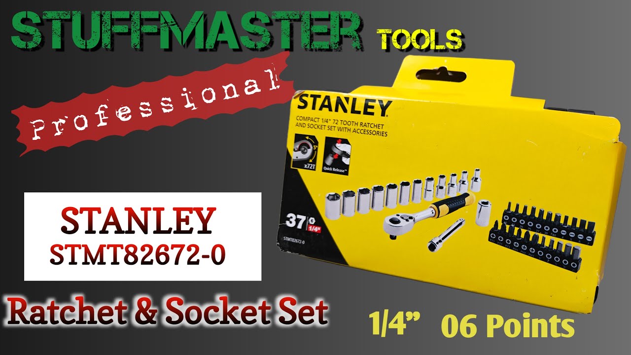 Stanley STMT82672-0 | 1/4 Drive Metric Socket Set | 37-Pieces| 06 ...