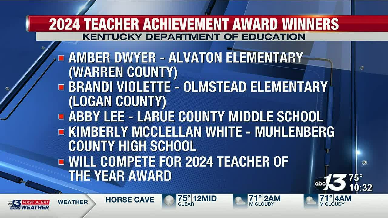Local teachers receive KED Teacher Achievement Awards - YouTube