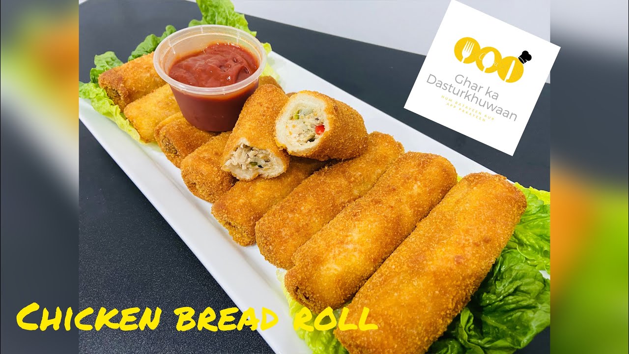 Chicken Bread Roll | Chicken Bread Roll Recipe |Bread Chicken Roll ...