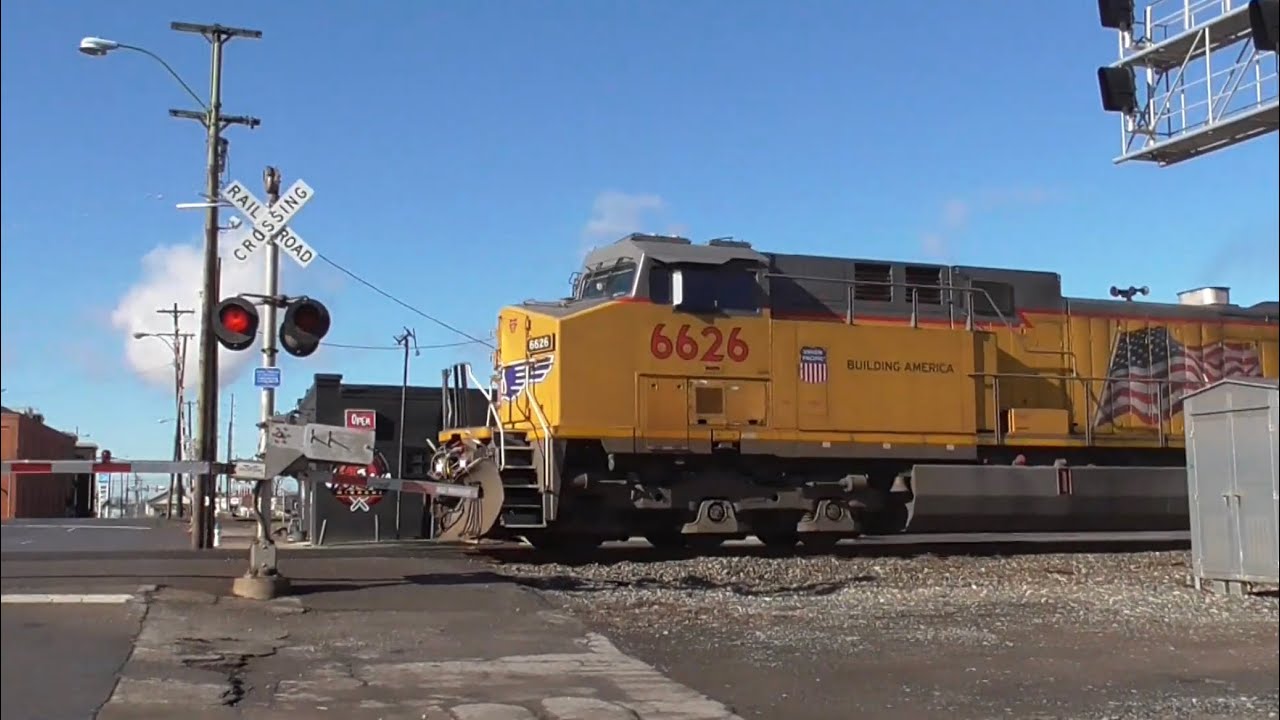 UP 6626 South - Marion, OH - 1/19/23 - YouTube