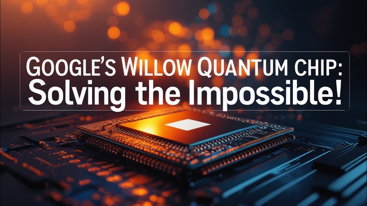 Google 's Willow Quantum Chip: Solving the Impossible! 🔥 ...