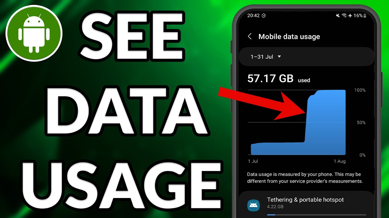 How To See Data Usage In Samsung - YouTube