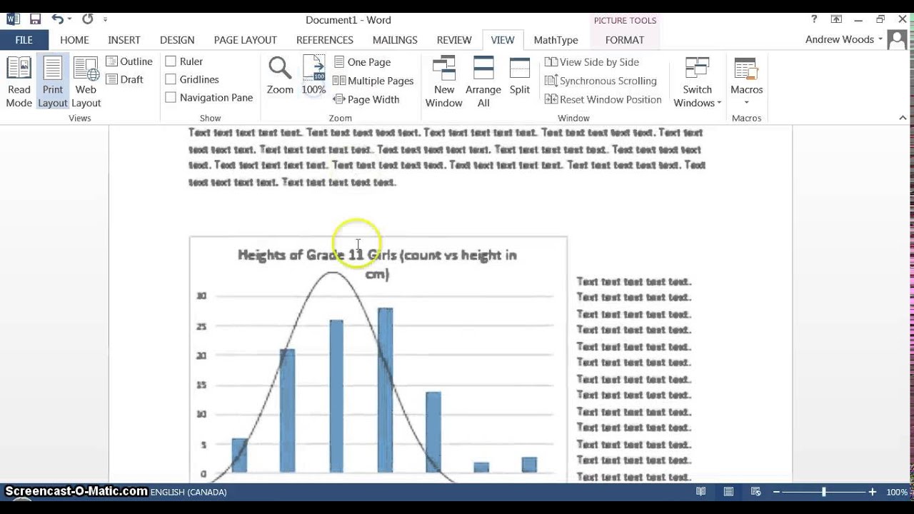 Inserting Graphs And Images Into A Word Document YouTube Inserting Graphs And Images Into A Word Document YouTube