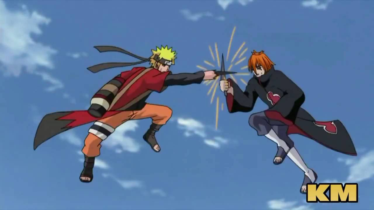Pain vs konoha - YouTube