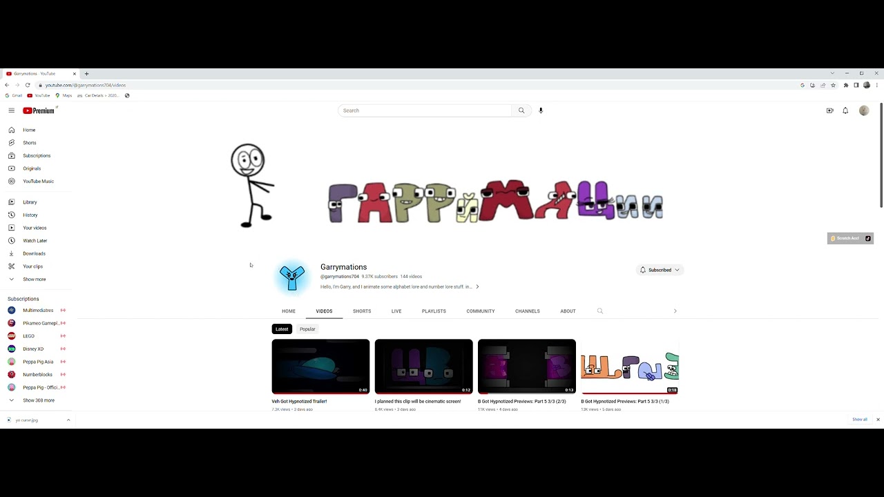 garrymations what is happening to your profile picture. - YouTube