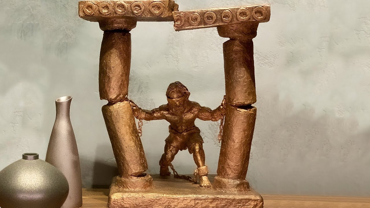Making Samson 3D Pen sculpture & turn it into "Bronze" - YouTube