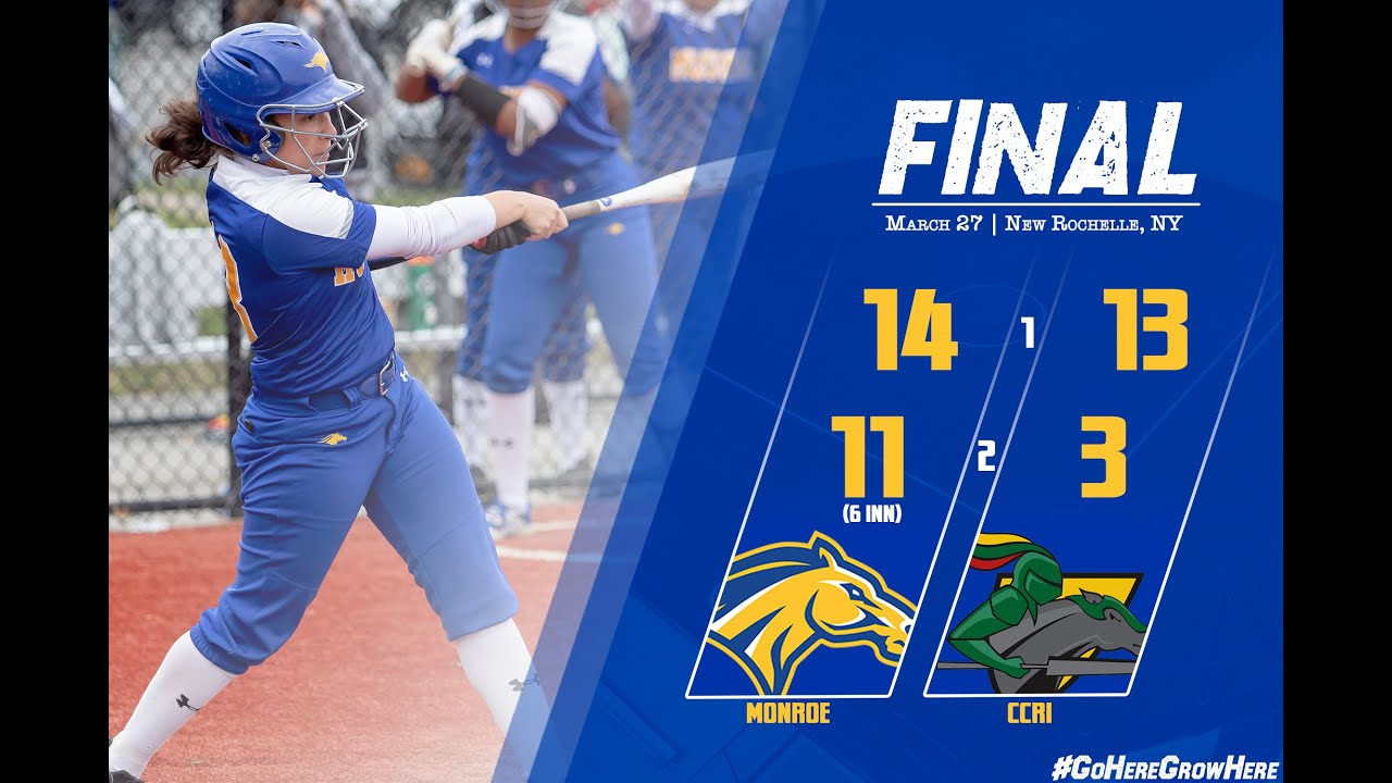 Monroe Mustangs Softball Earns First Sweep of Season with Two Wins over ...