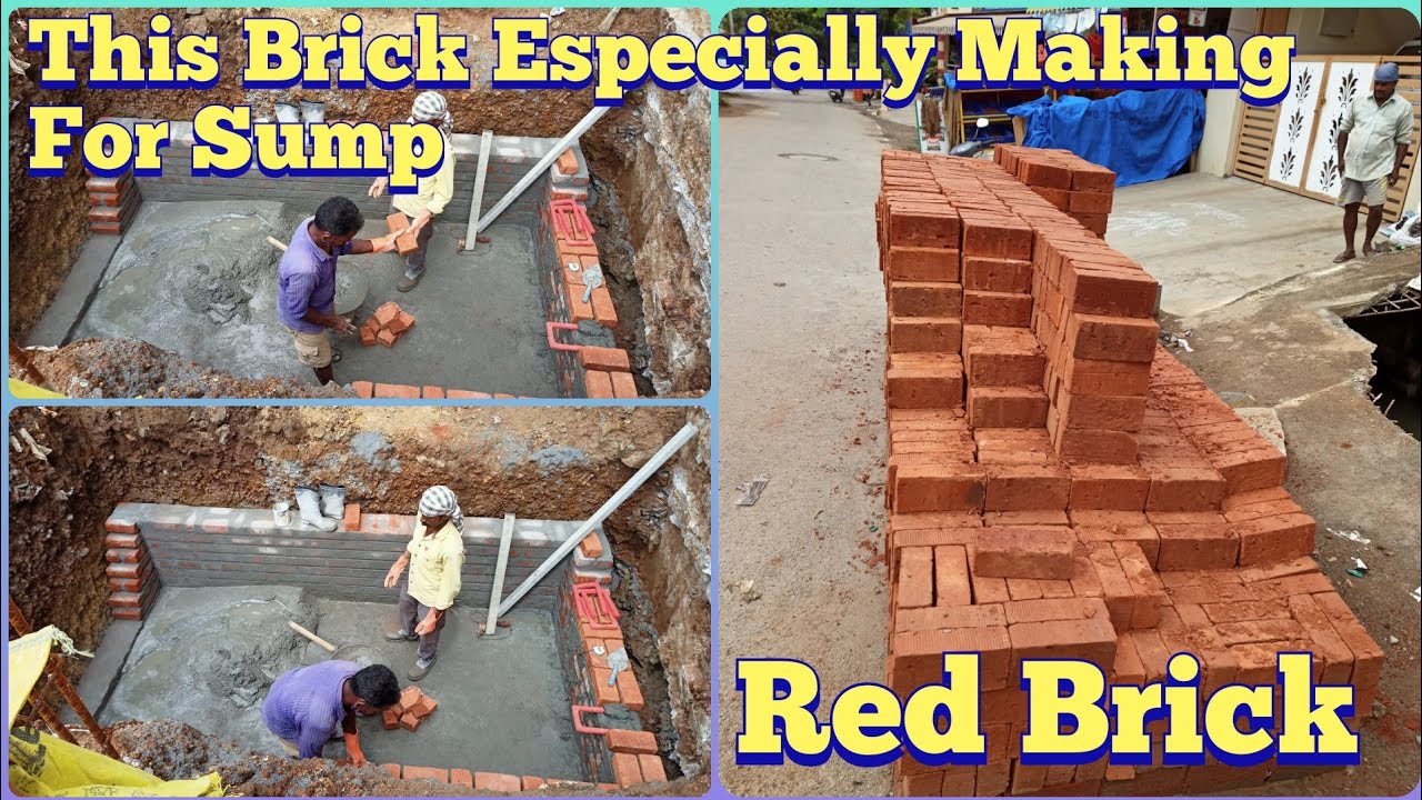 Red Brick For Sump Specially Making For Water Sump - YouTube