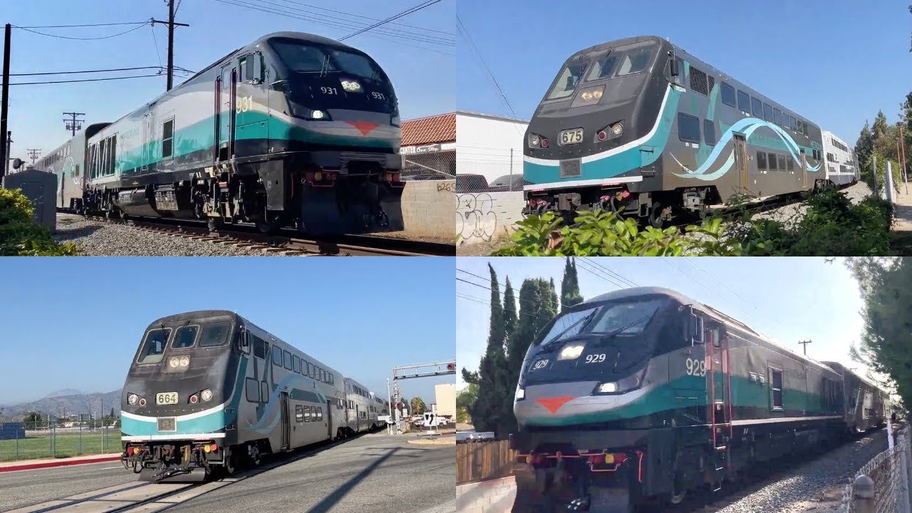 Railfanning Covina, CA Metrolink Trains FT SCAX 929's K3 9/26/2023 ...