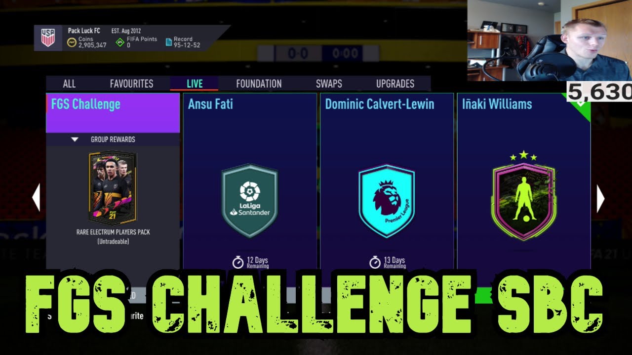 FGS CHALLENGE SBC SOLUTION! - FIFA 21 Ultimate Team - YouTube