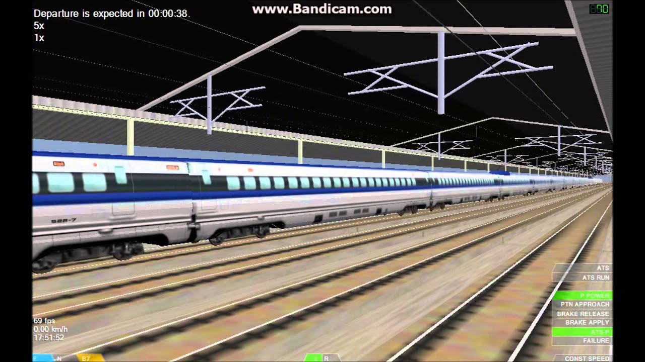 OpenBVE HD: Shinkansen 500 Series Bullet Train Stops At Tsubame Sanjō ...