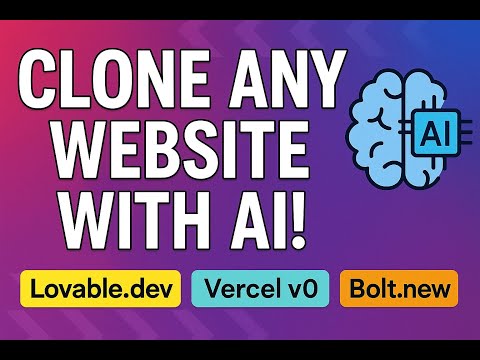 CLONE Any Website with AI! 🧠 Lovable.dev vs Vercel v0 vs Bolt.new Promo Code