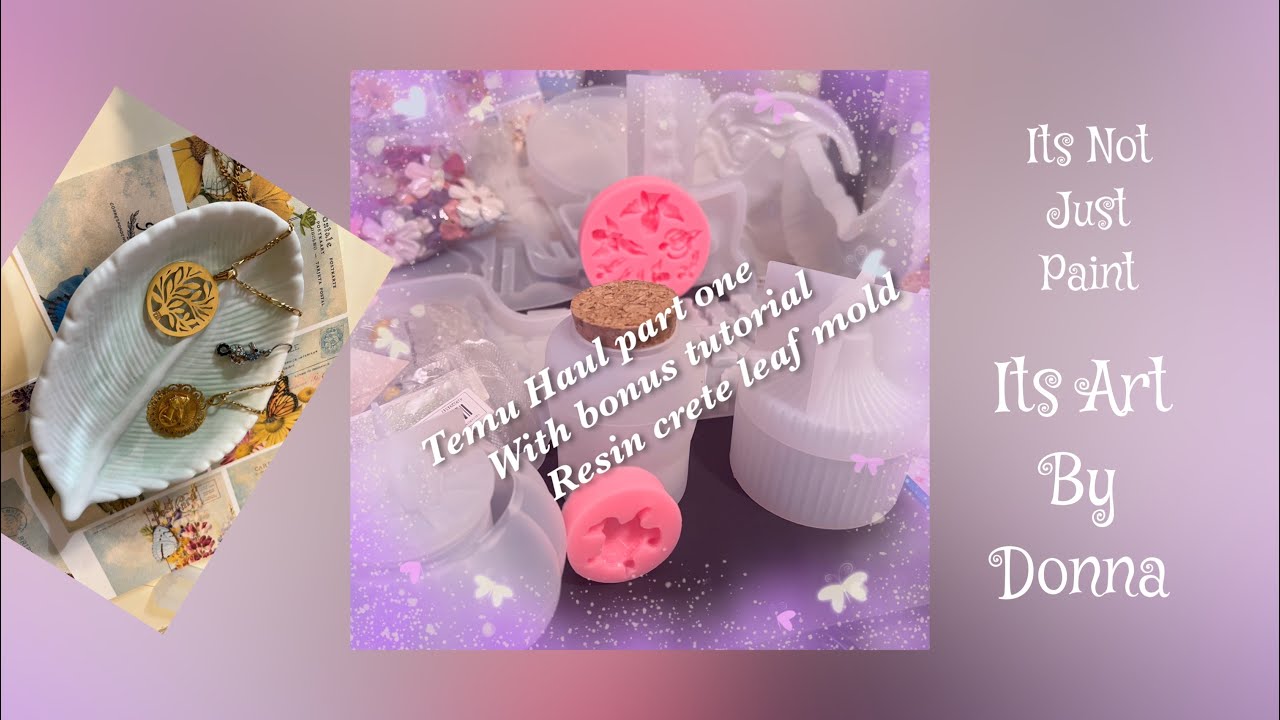 Temu haul part 1 of 2 ~ bonus tutorial Temu leaf mold with Resin-crete ...