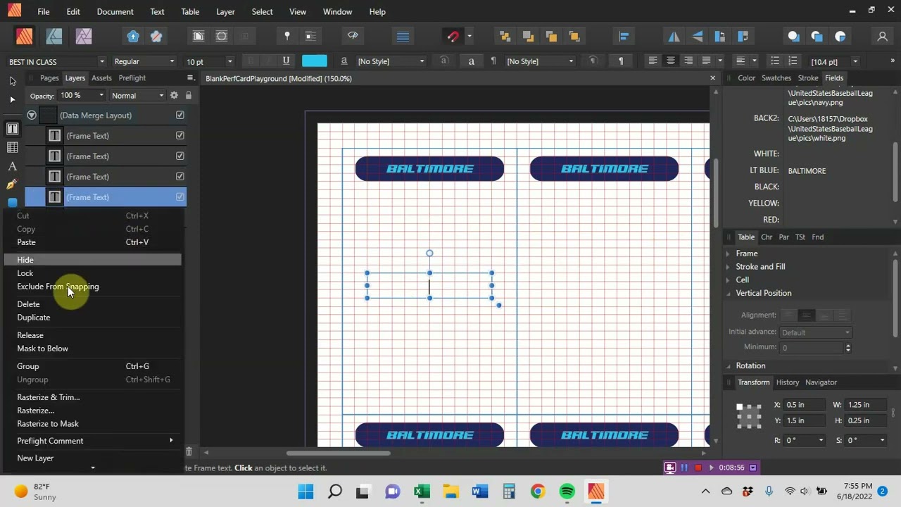 Affinity Custom Colors and Fonts - YouTube