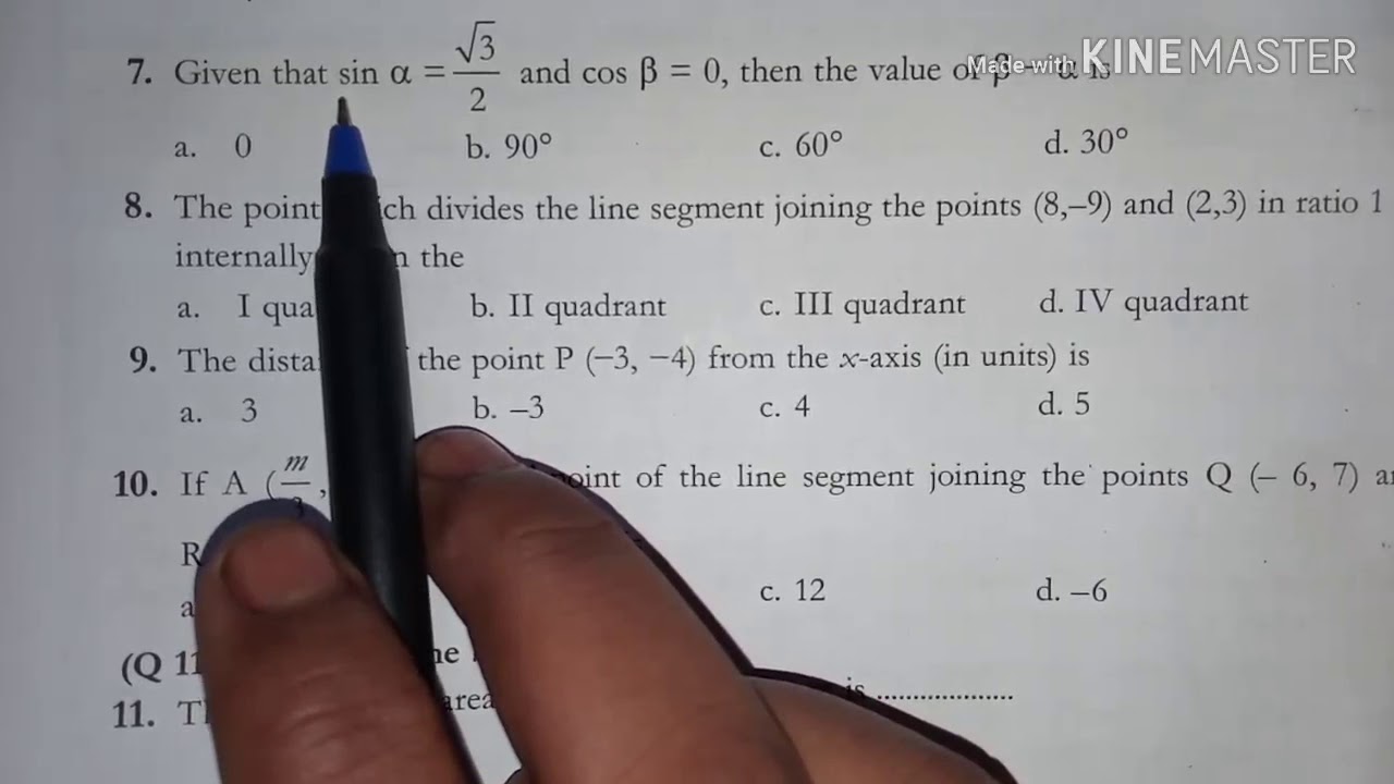 Math Sample paper Solution(s) Section A first 15 QnS| class 10 cbse|20 ...