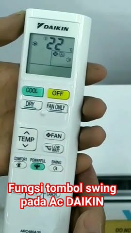 fungsi tombol swing pada ac daikin#achematlistrik #acdaikin #daikinac ...