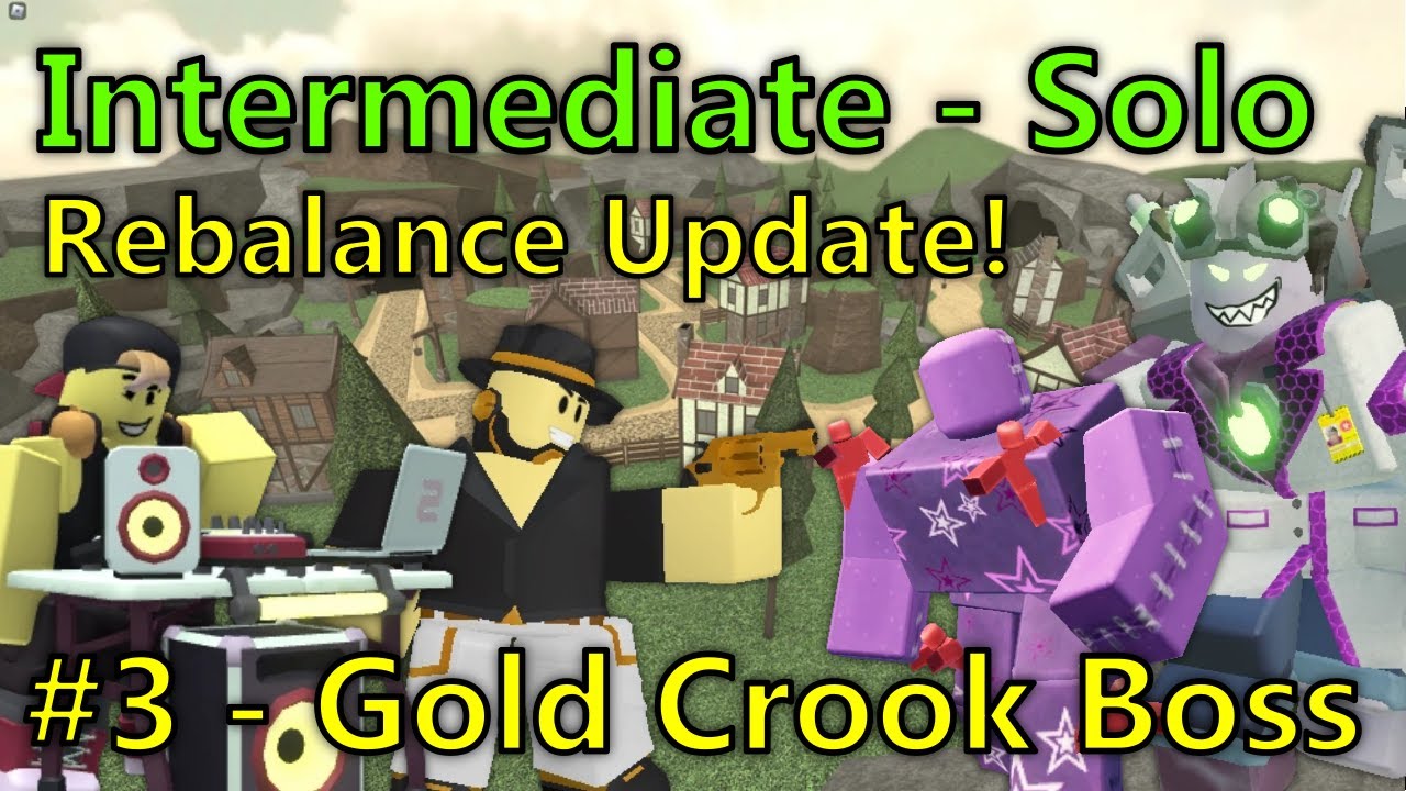 (REBALANCES) Golden Crook Boss vs. Intermediate Mode - Tower Defense ...