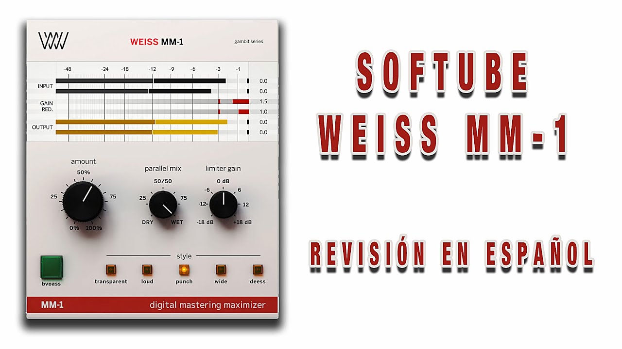 🎧Softube Weiss MM-1🎧 -Revisión en Español- - YouTube