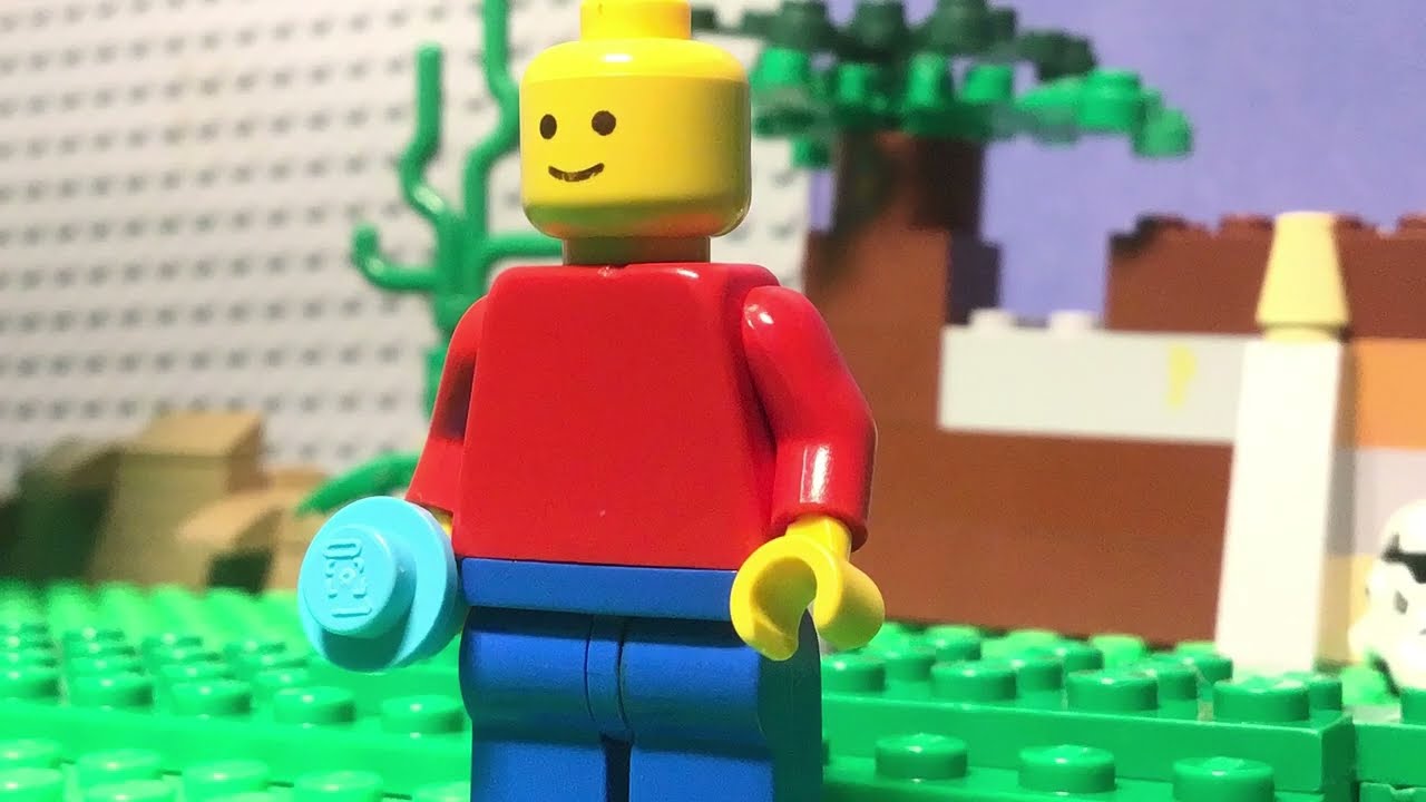 The Lego Man eats a Lego - YouTube