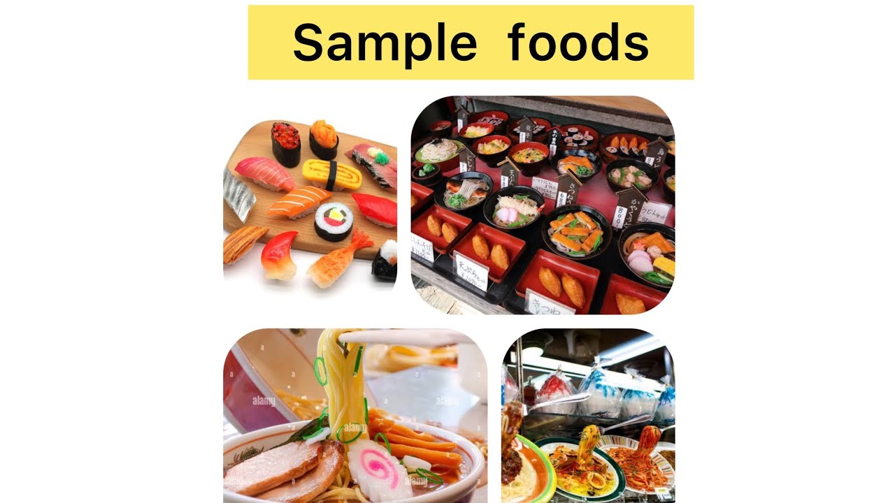 Amazing food samples - designed to help you to choose right one - YouTube