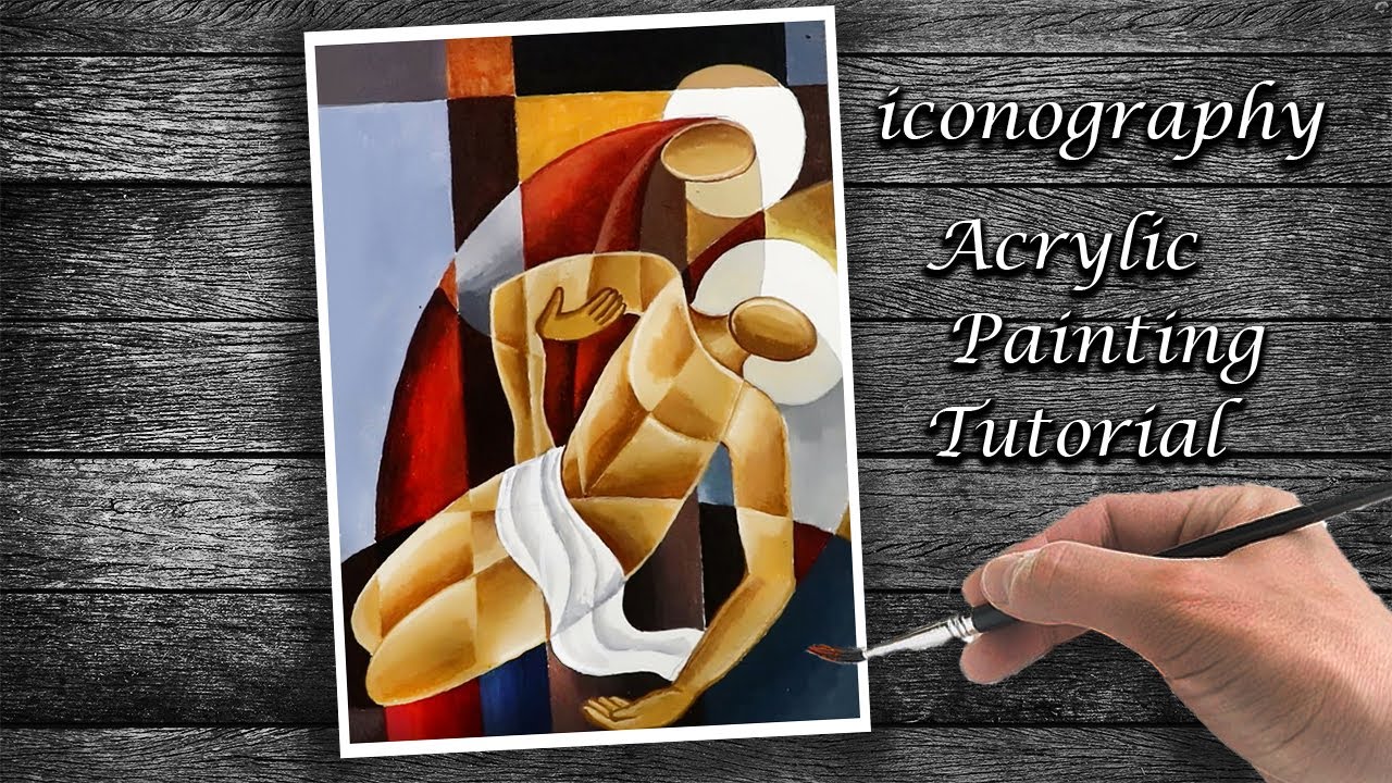 Jesus and Mary Iconography Painting Step By Step Tutorial For Beginners ...