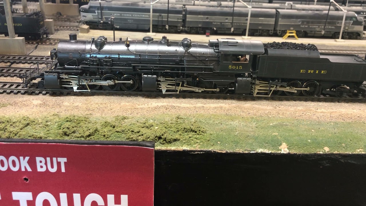 Brass HO scale ERIE 2-8-8-8-2 Triplex - YouTube