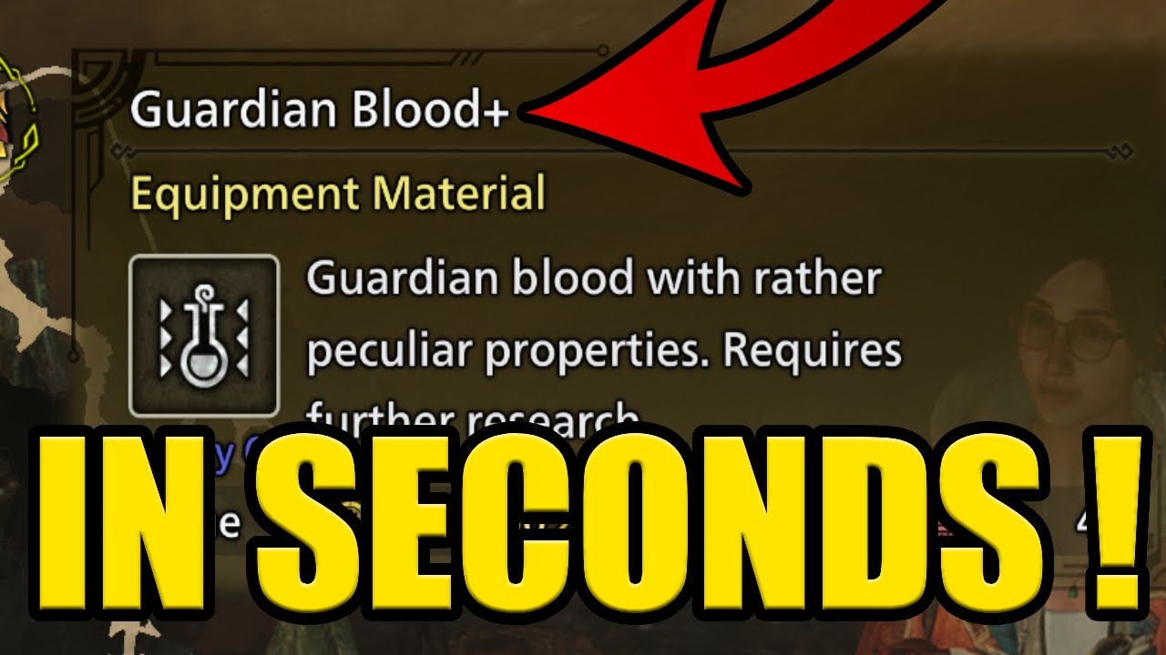 WHERE to FIND GUARDIAN BLOOD+ in MONSTER HUNTER WILDS - YouTube