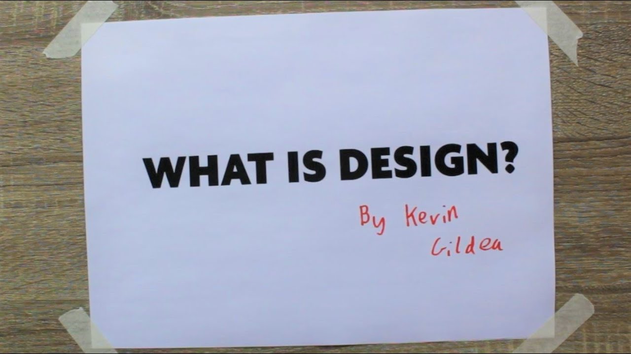 Design Manifesto - Kevin Gildea 2021 - YouTube