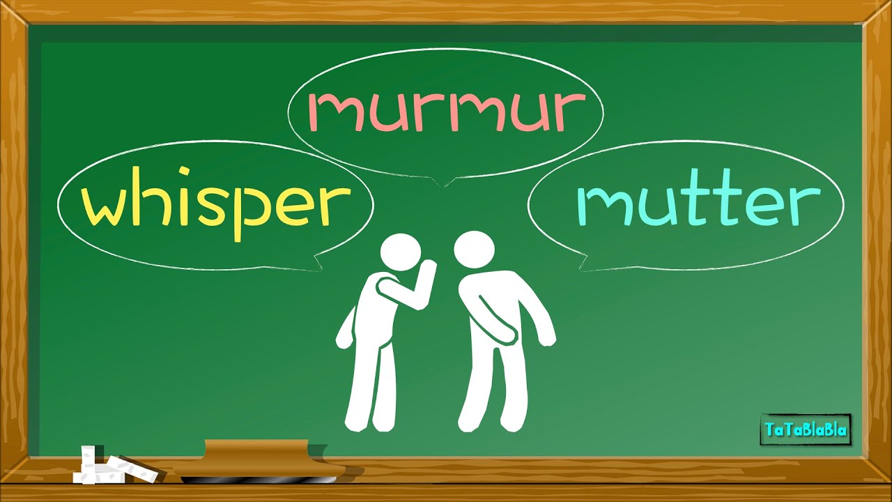 「whisper」vs.「 murmur」vs.「mutter」：該怎麼「低聲說話」才對 🤔 - YouTube