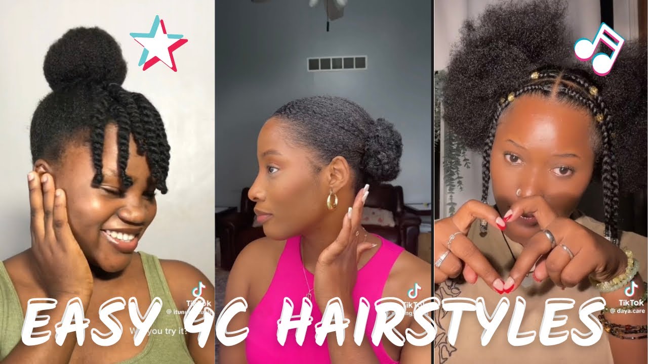 💜 How to do 4c/ 4b Hair compilation-TikTok version 💜 - YouTube