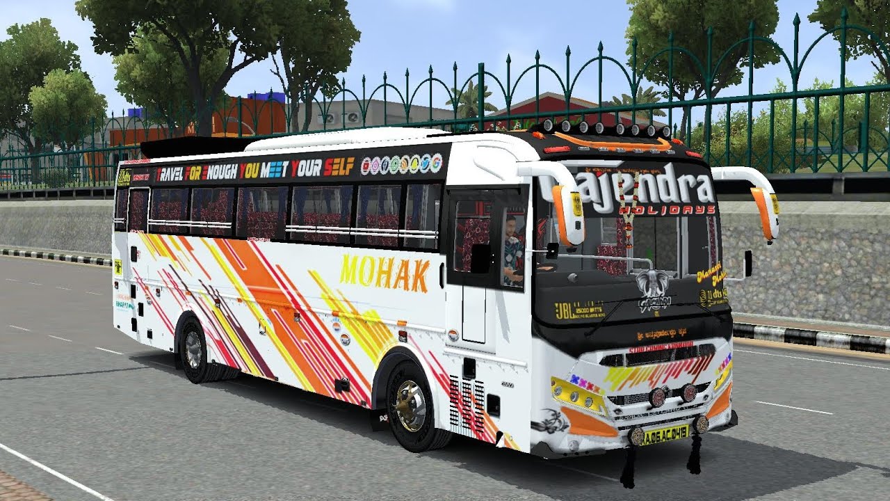 New Gajendra Zedone BS6 Tourist Bus mod for bussid #bussid #bussidmod ...