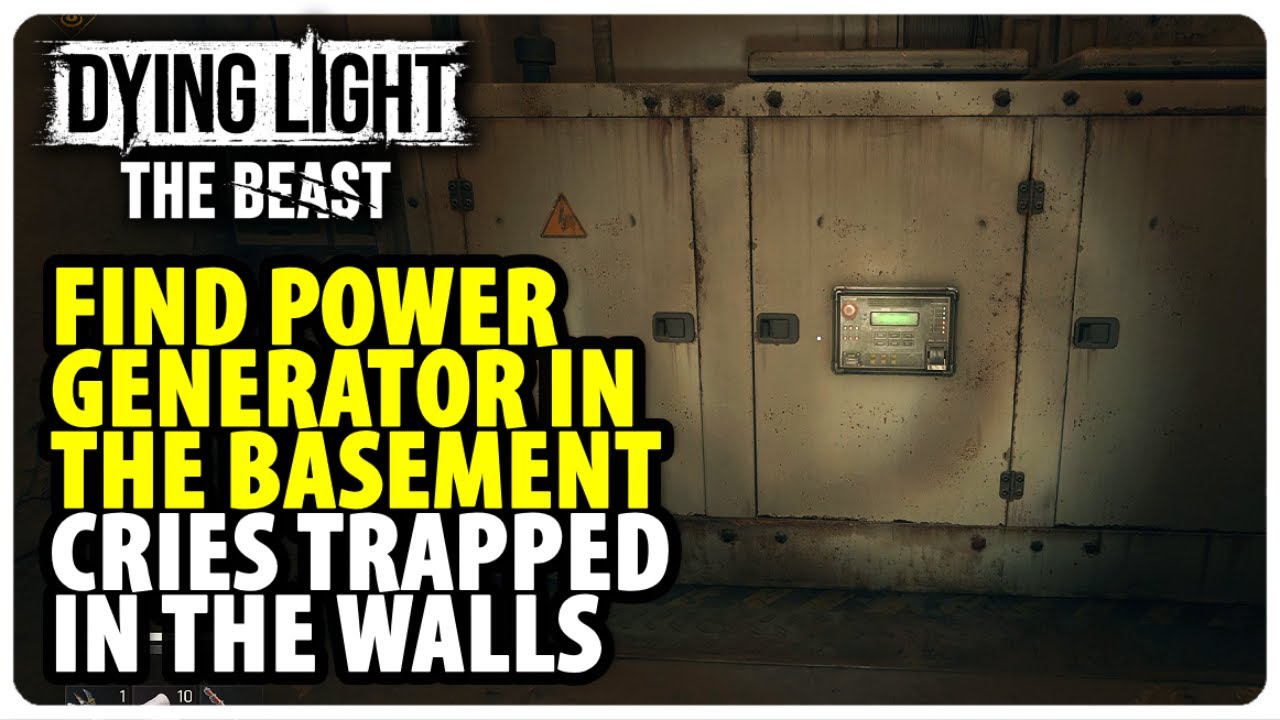 Find the power generator in the basement - Cries Trapped In The Walls ...