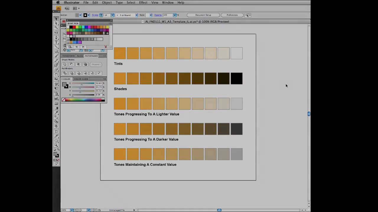 Week 1 Assignment 3 : Monochromatic tints, tones & shades - YouTube
