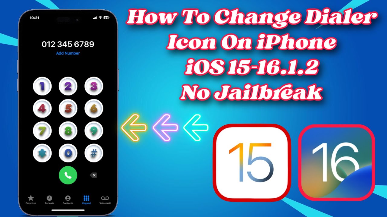 How To Change Dialer Icon On iPhone (IOS 15-16.1.2 No JB) - YouTube
