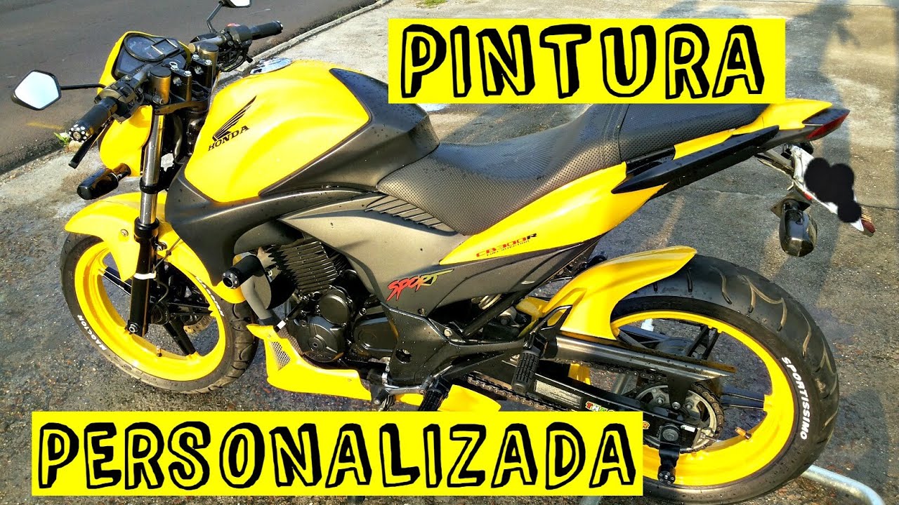 Pintura personalizada Cb 300 - YouTube