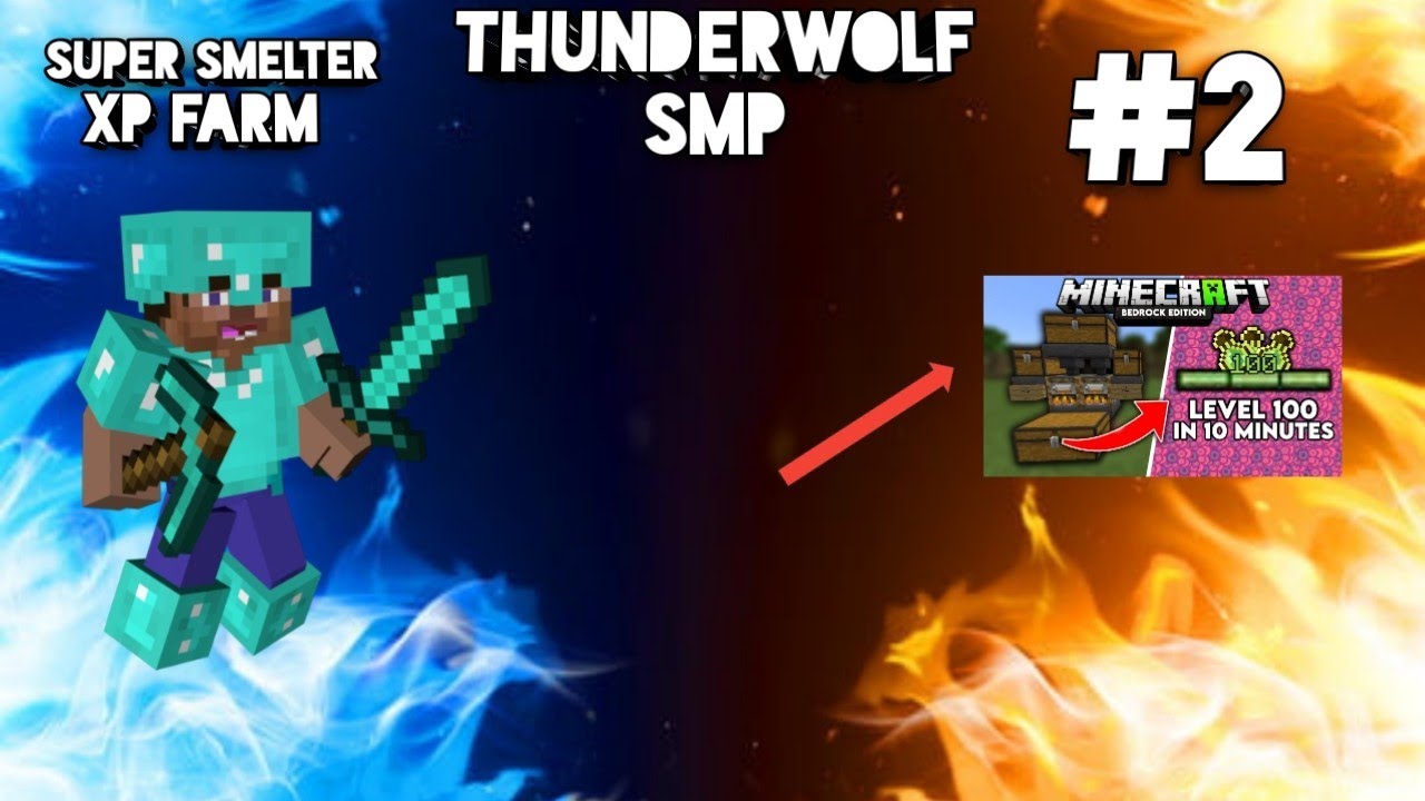 THUNDERWOLF SMP #2 I MADE A SUPER SMELTER XP FARM - YouTube