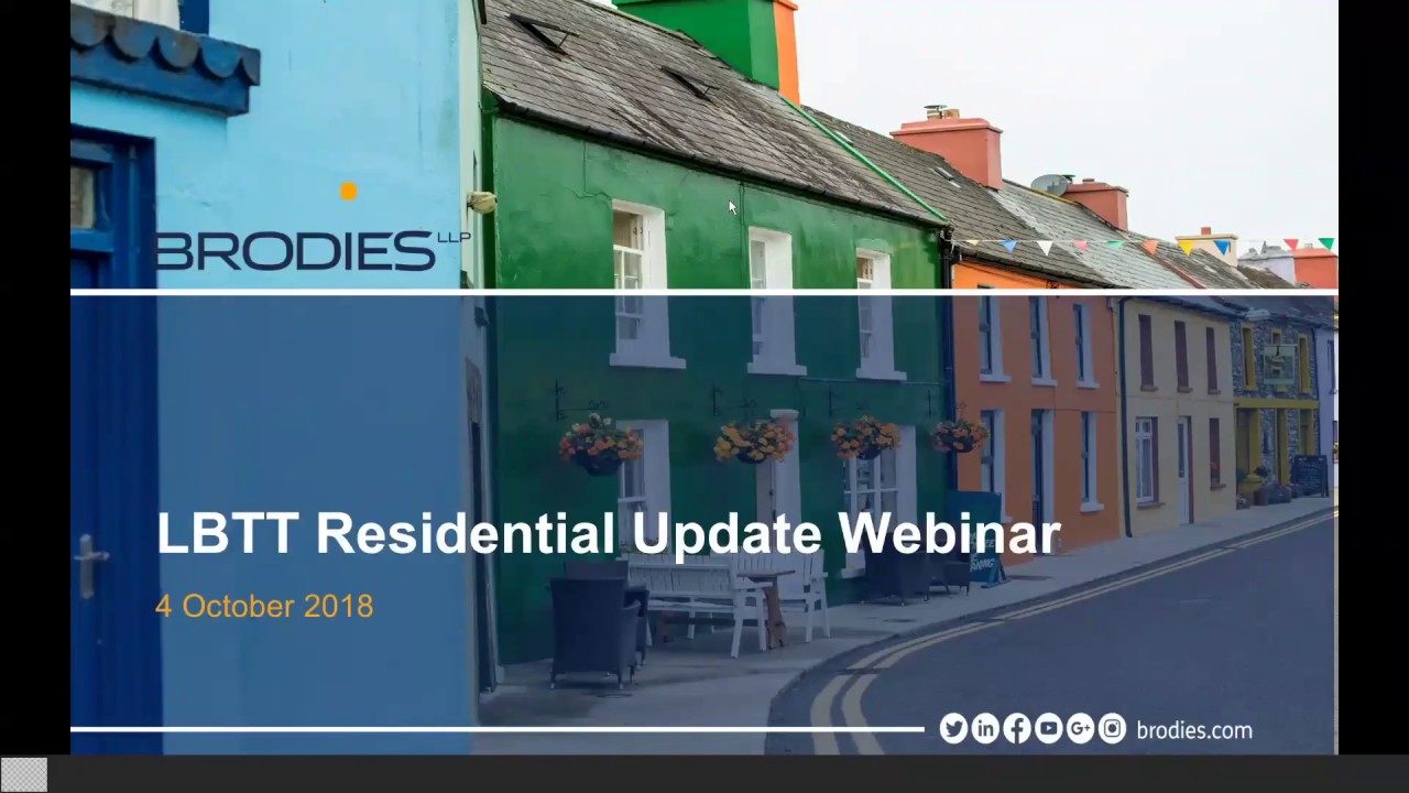 LBTT residential update webinar - YouTube