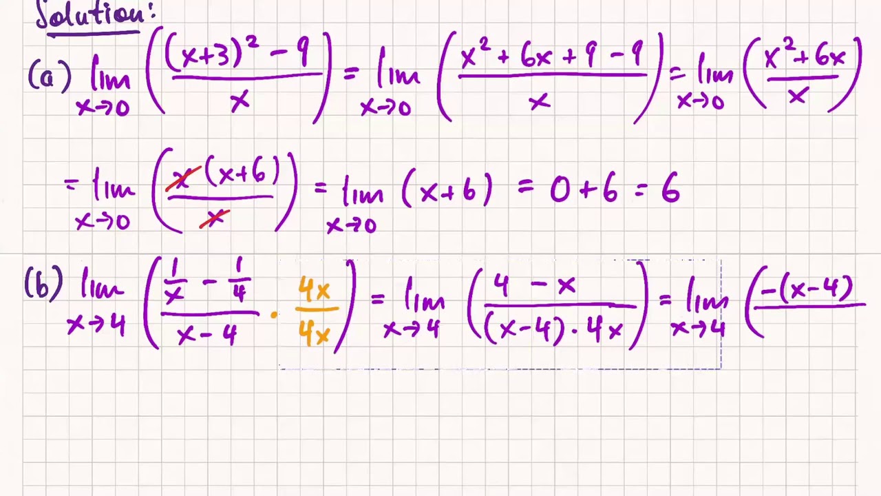 Math 135 Section 2.3... Calculate a limit with complex fractions - YouTube