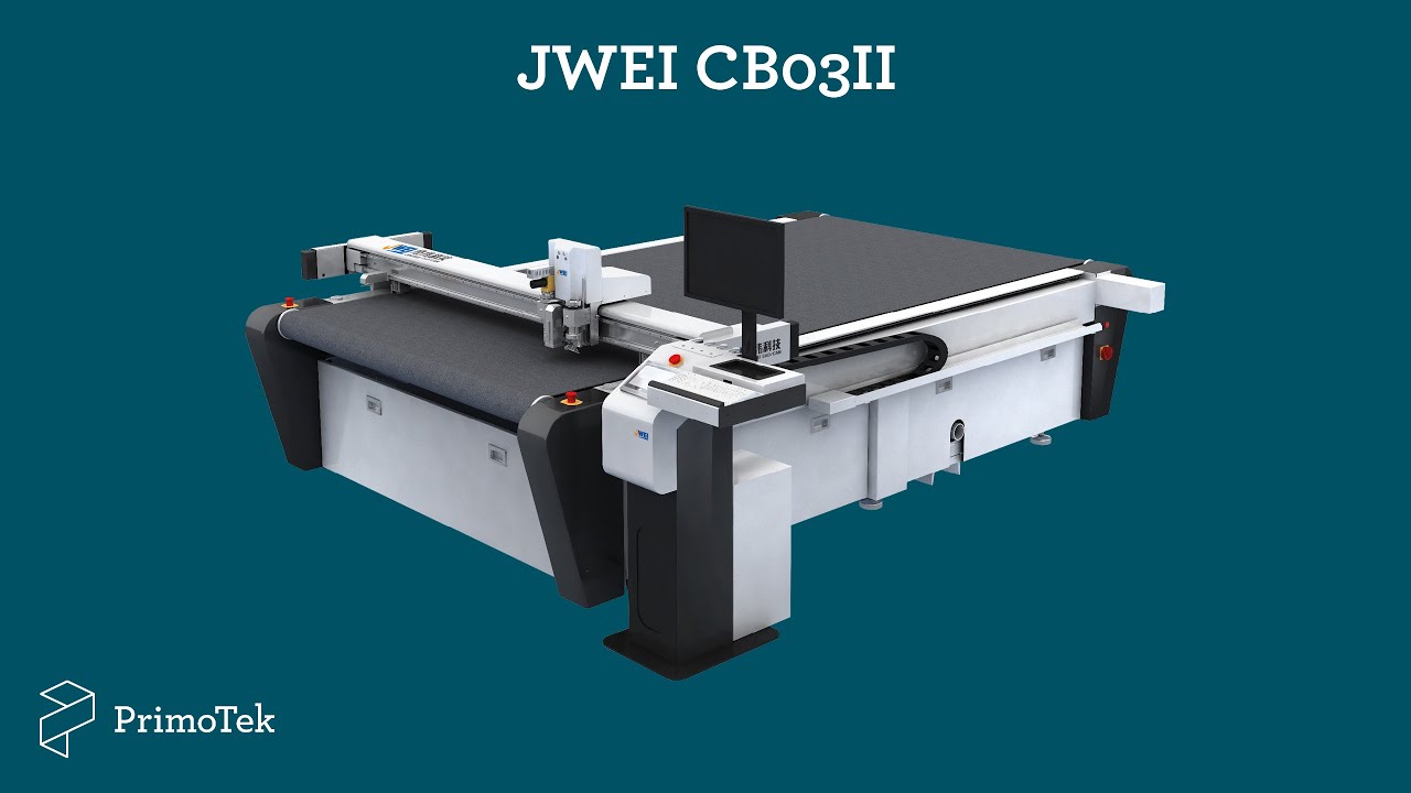 JWEI CB03II Digital Cutter PrimoTek - YouTube