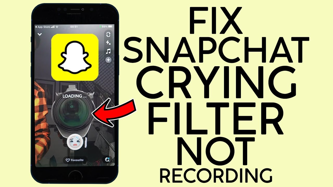 How to Fix Crying Filter on Snapchat Not Recording Issue 2022 - YouTube