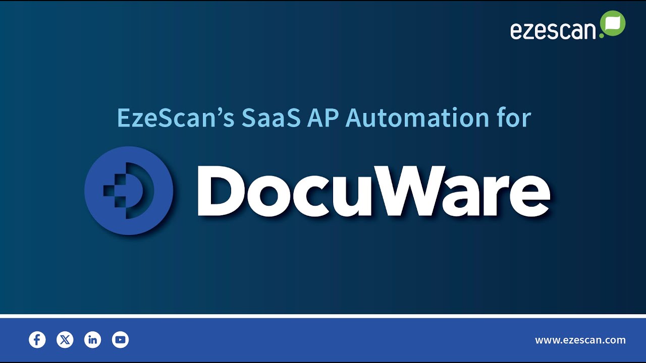 EzeScan SaaS AP Automation for DocuWare - YouTube