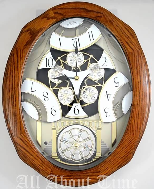 Rhythm Classic Glory Musical Clock - YouTube