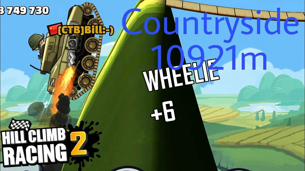 Hill Climb Racing 2 TANK in Countryside 10921m😱 - YouTube