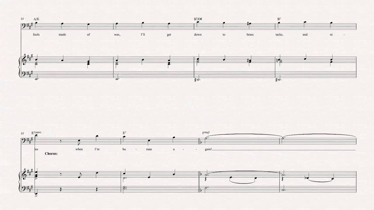 Tuba - Human Again - Beauty and the Beast - Sheet Music, Chords ...